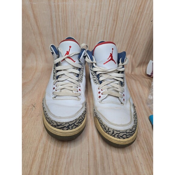Jordan | Shoes | Jordan 3 Retro White And True Blue Mens Basketball ...
